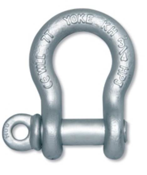 Yoke 1-1/8 ” Carbon Steel Anchor Shackle with Screw Pin 9.5 tons ...